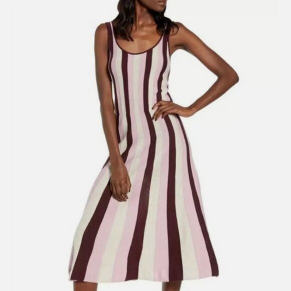 Leith | Dresses | Leith Striped Knit Dress | Poshmark